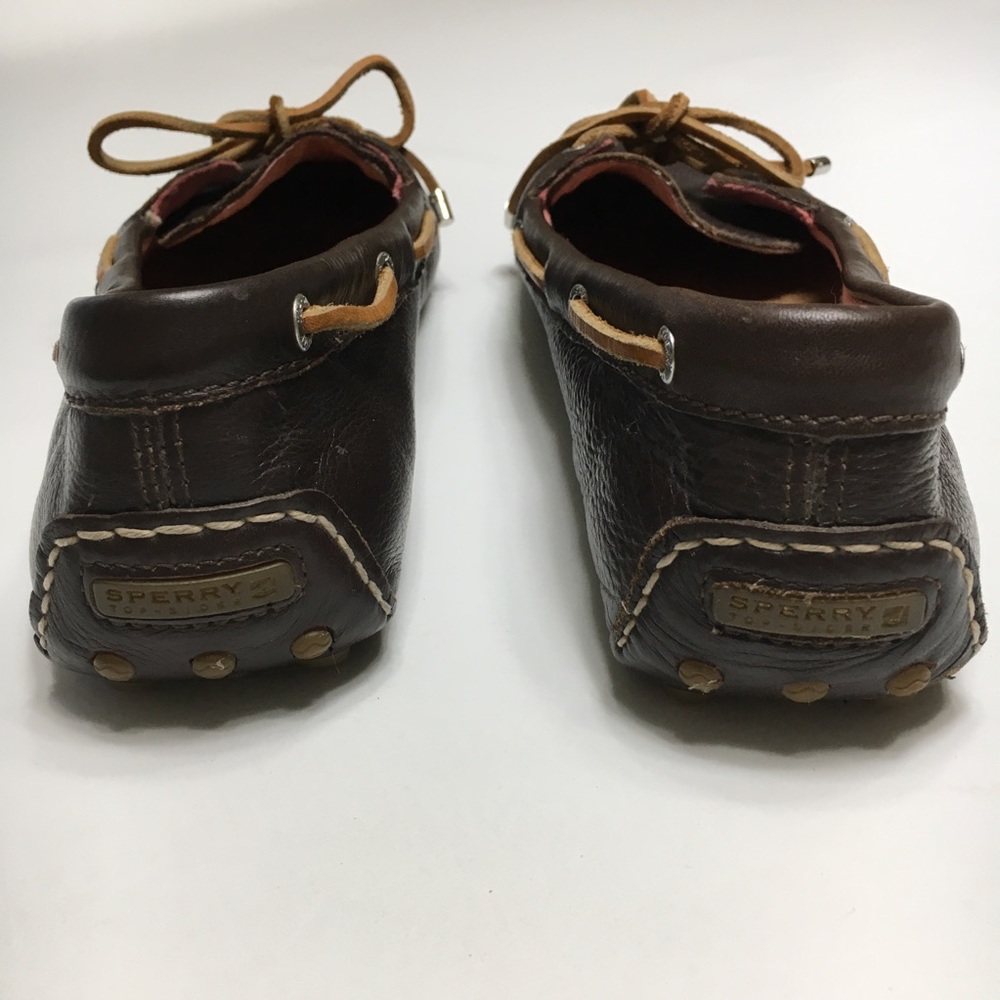 Sperry Top-Sider Brown Leather Boat Driving Sz 10m - Gem